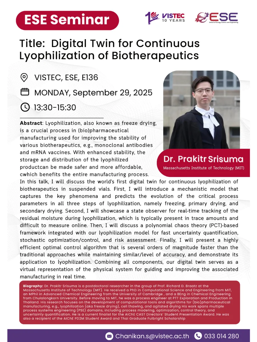 VISTEC: Vidyasirimedhi Institute of Science and Technology